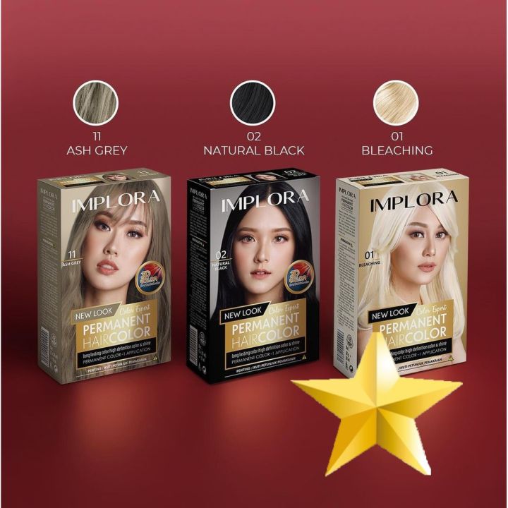ORIGINAL Implora Cat / Semir Rambut Permanent Hair Color | Lazada Indonesia