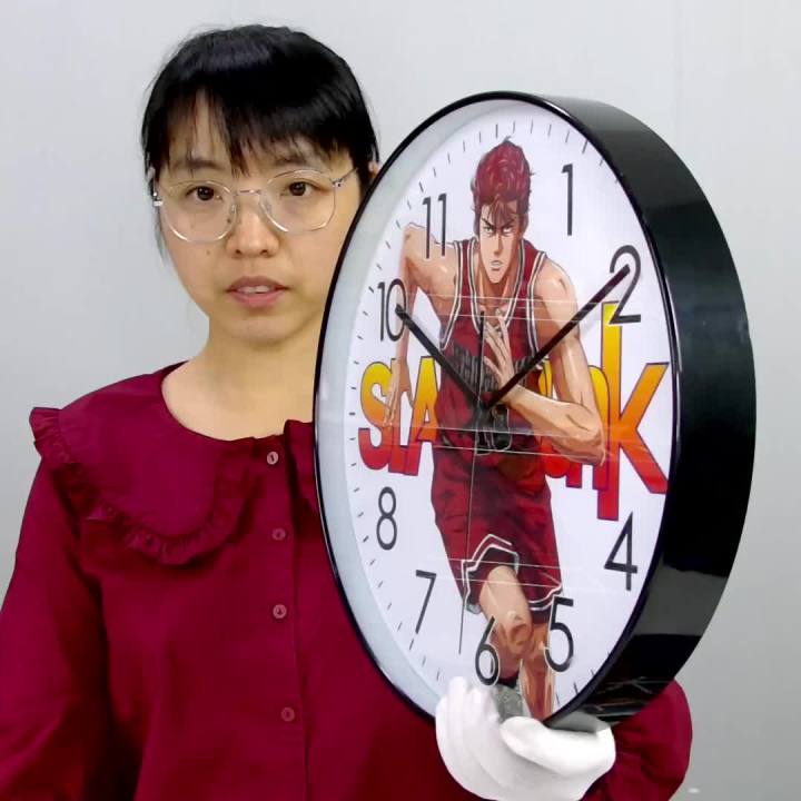 Wall Clock Living Room Clock Slam Dunk Noiseless Clock Pocket Watch ...