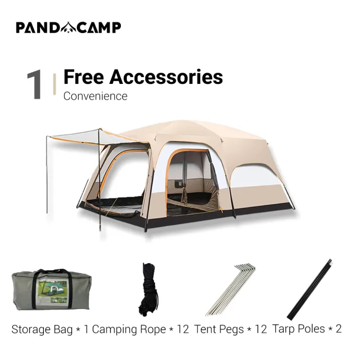 Khemah Unta Camping Automatic Camel Tent Waterproof Family Auto Kemah ...