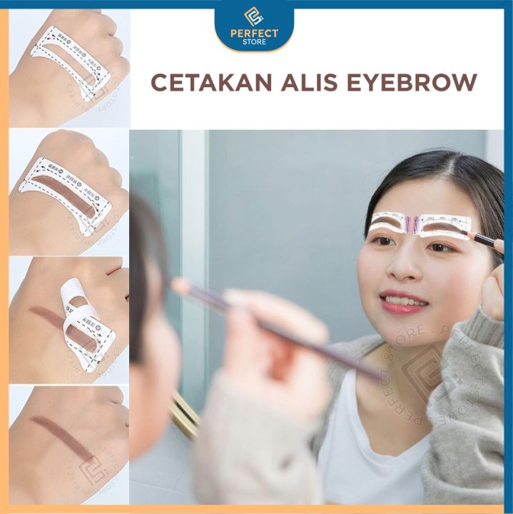 Stiker Cetakan Alis / Penggaris Template Alis / Alat Membentuk Alis ...