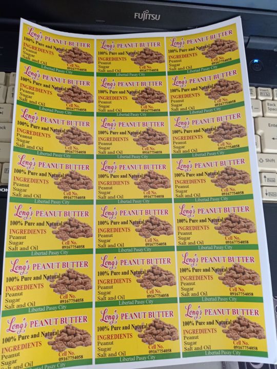 STICKER LABEL PRINTING SERVICE PER A4 SIZE (PRINT ONLY , LAYOUT NIOT ...