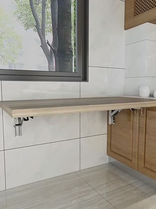 1pcs Folding Angle Bracket Adjustable Wall Mounted Folding Table Shelf ...