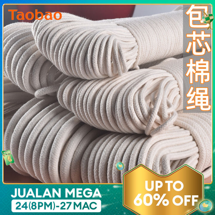 Handmade Cotton String DIY Braided Rope Flag Rope Cotton Cord ...