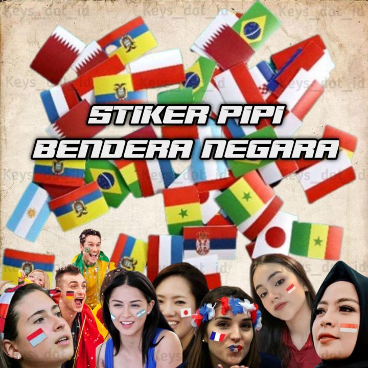 STICKER STIKER PIPI BENDERA NEGARA, STIKER BENDERA NEGARA CUSTOM ...