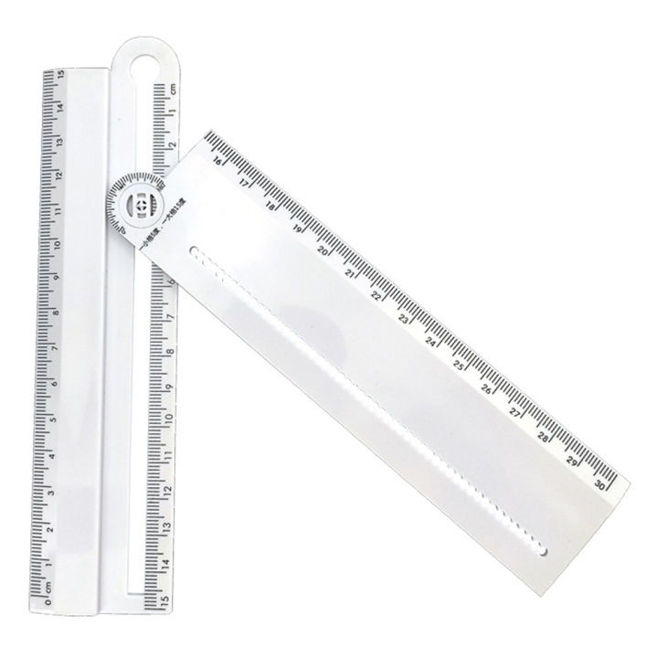 Multifunctional Folding Geometric Drawing Ruler Line Circular Drawing ...