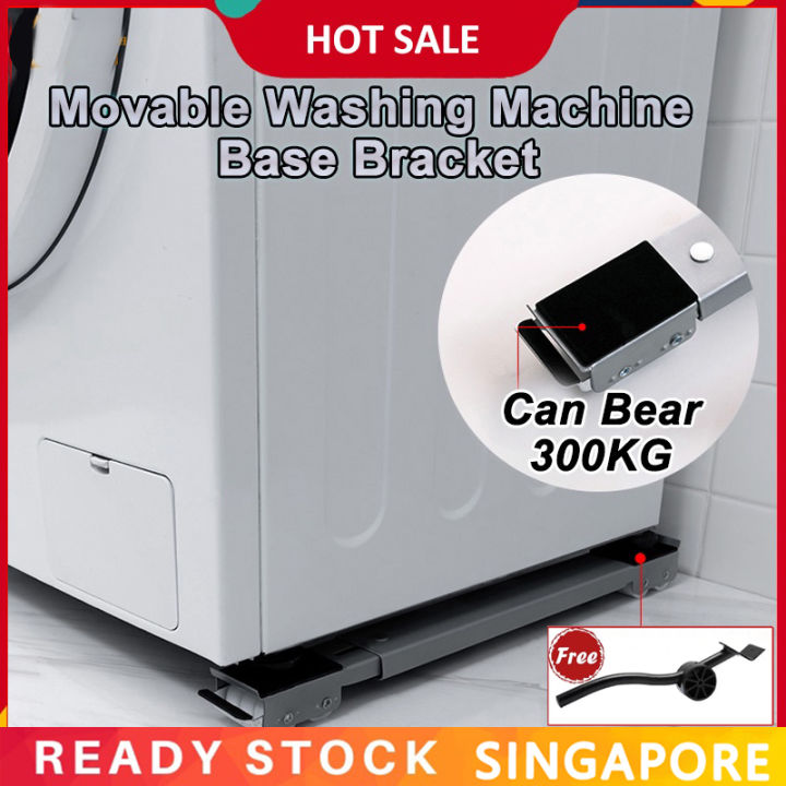 [SG] Washing machine base with wheeled washing machine rack removable ...