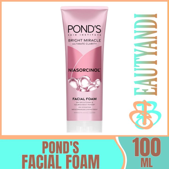 PONDS Ponds Bright Miracle Facial Foam Niasorcinol Brightening | Lazada PH