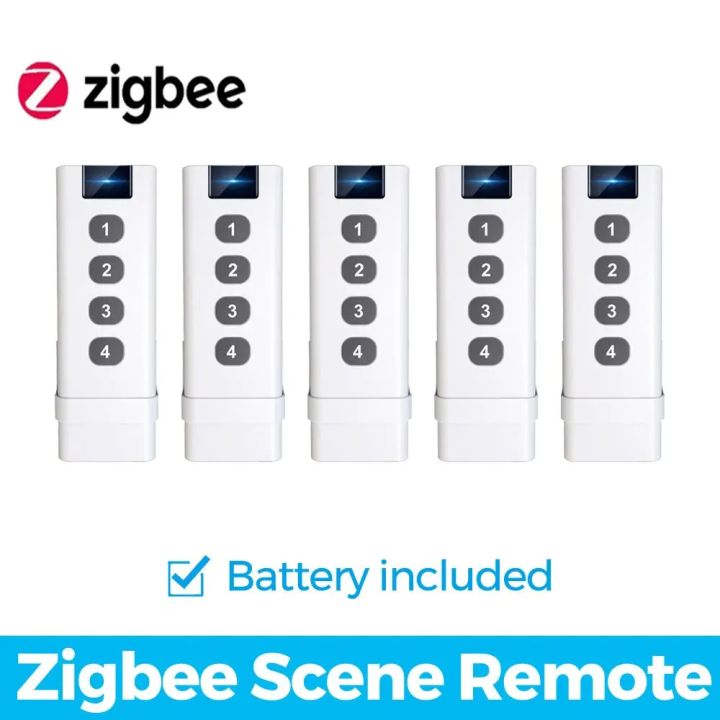 Tuya ZigBee Smart Scene Switch 1-4 Gang Portable Mini Design For Home ...