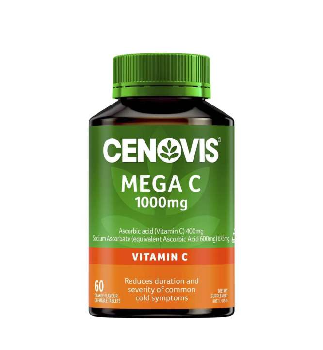 Cenovis Mega Vitamin C 1000mg Chewable Tablets For Immune Support 60 ...