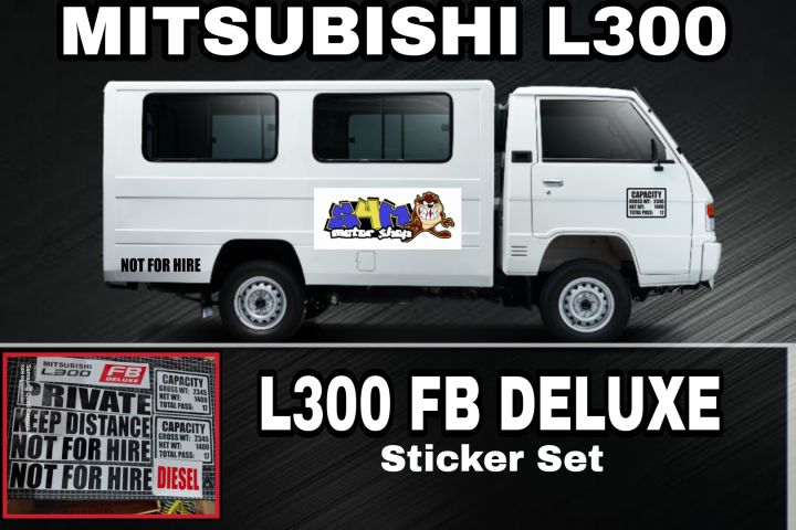 Mitsubishi Sticker L300 DELUXE / EXCEED Sticker Set | Lazada PH