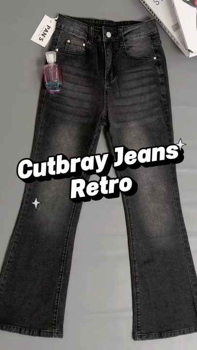 Celana Wanita / Cutbray Jeans Highwaist / Celana Panjang Cewek / Jeans ...
