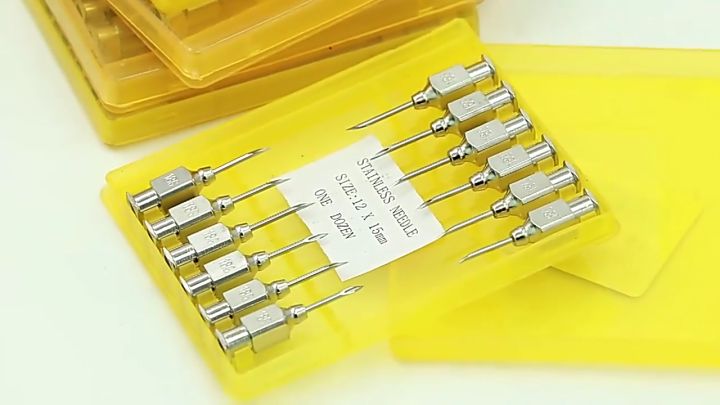 12 pcs Vidda VetPro Imported veterinary needles Stainless steel needle ...