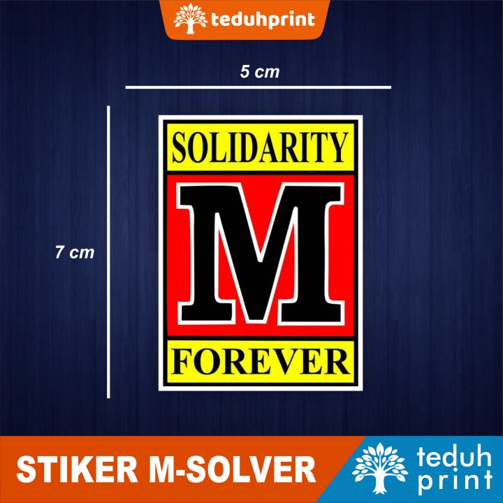 Sticker Stiker SOLIDARITY M FOREVER Waterproof M Solver | Lazada Indonesia