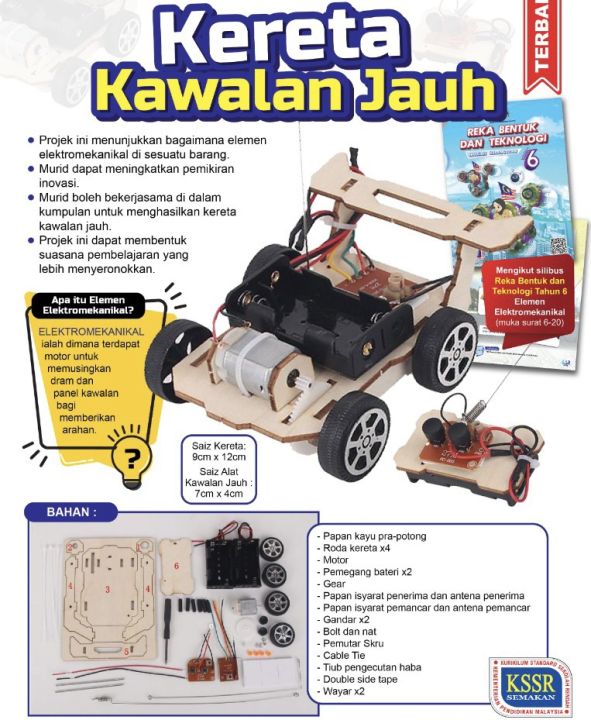 Project Rbt Model Elektromekanikal Membina Kereta Kawalan Jauh Lazada
