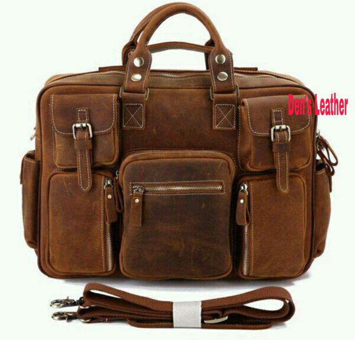 Tas pria kulit sapi high quality model 3 in 1, tas serbaguna, DL79 ...