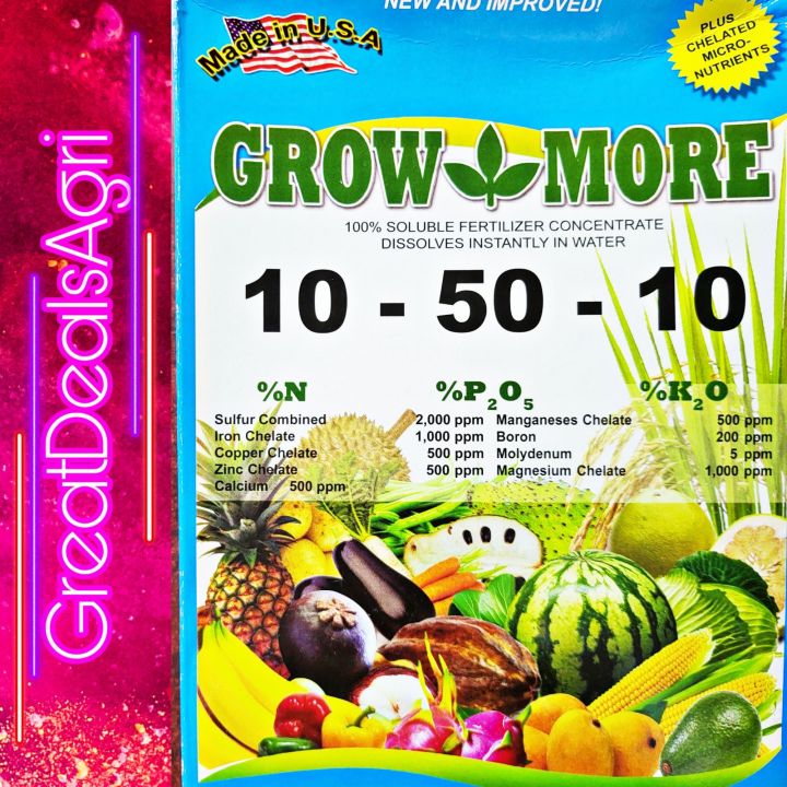 GROW MOR 10-50-10 (1 KILO) GROW MORE FOLIAR FERTILIZER | Lazada PH