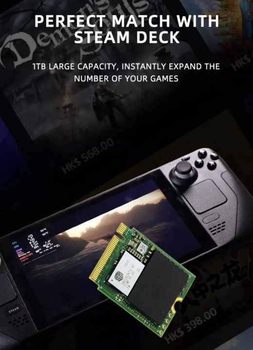 Walram Huatoop 1TB M.2 2230 NVMe SSD Internal Solid State Drive for ...