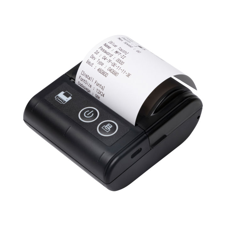 Portable 57mm Mini Thermal Receipt Printer USB & BT Connection 2 inches 57mm Wireless Printer ...
