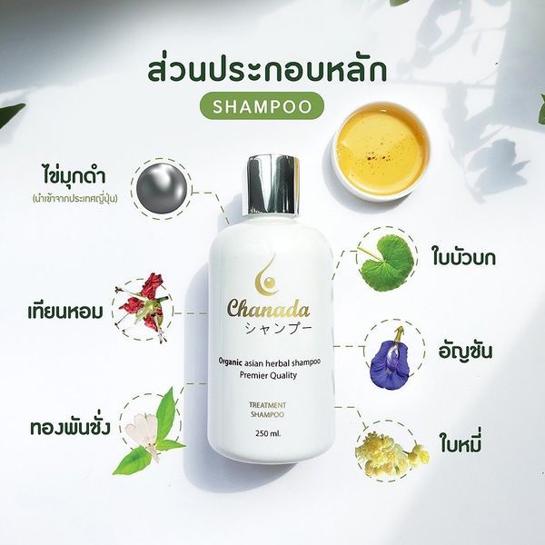 ส่งฟรี Chanada Shampoo แชมพูชะนะดะ แชมพูลดผมร่วง ลดอาการคัน ป้องกัน ...