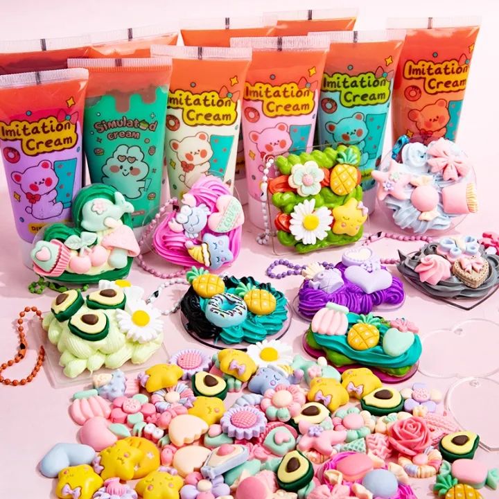 Glue Goka Gift Bag Full Set Material Goo Plate Set DIY Cream Glue Goo ...