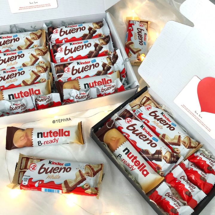 PERCUMA LED LIGHT Kinder Bueno Chocolate Gift Box Hadiah Hari Jadi ...