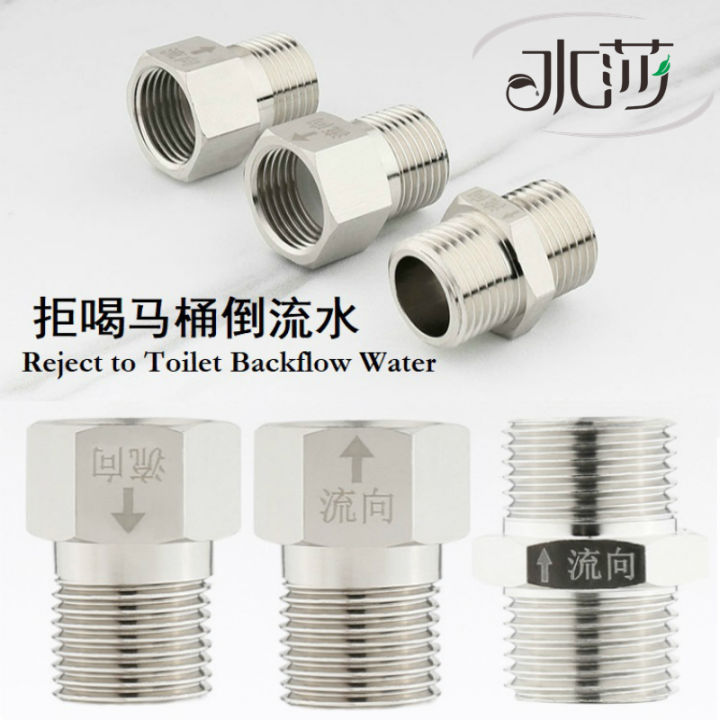 SHUISHA G1/2 Toilet Check Valve One-way Anti-backflow Prevent Backflow ...