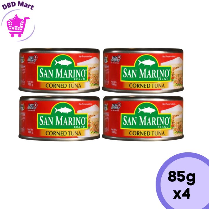 SAN MARINO • COrned Tuna • 85g x4 | Lazada PH