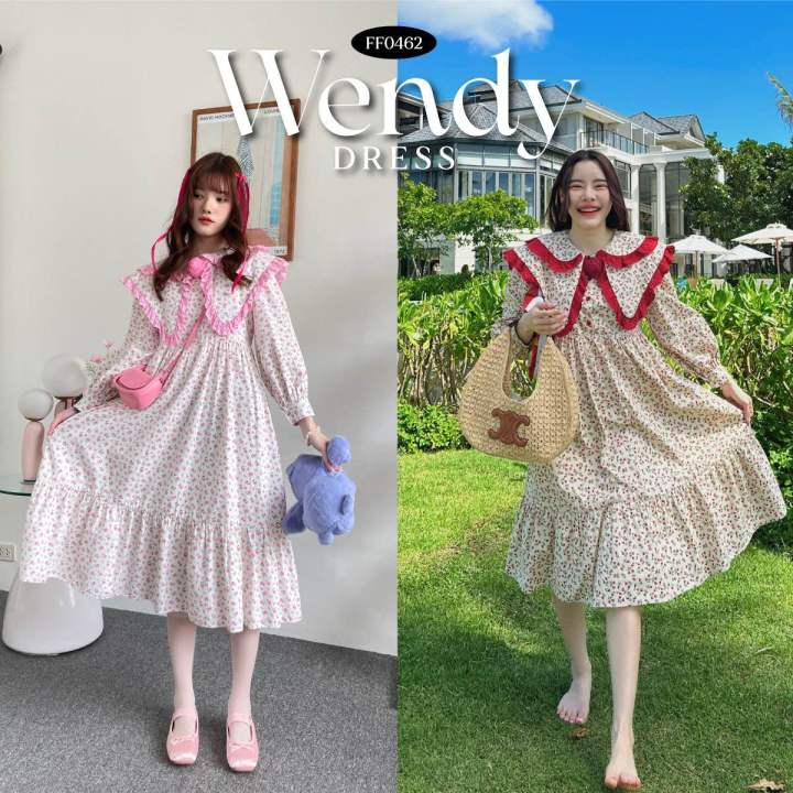 FLAT2112 FF0462 : WENDY DRESS | Lazada.co.th