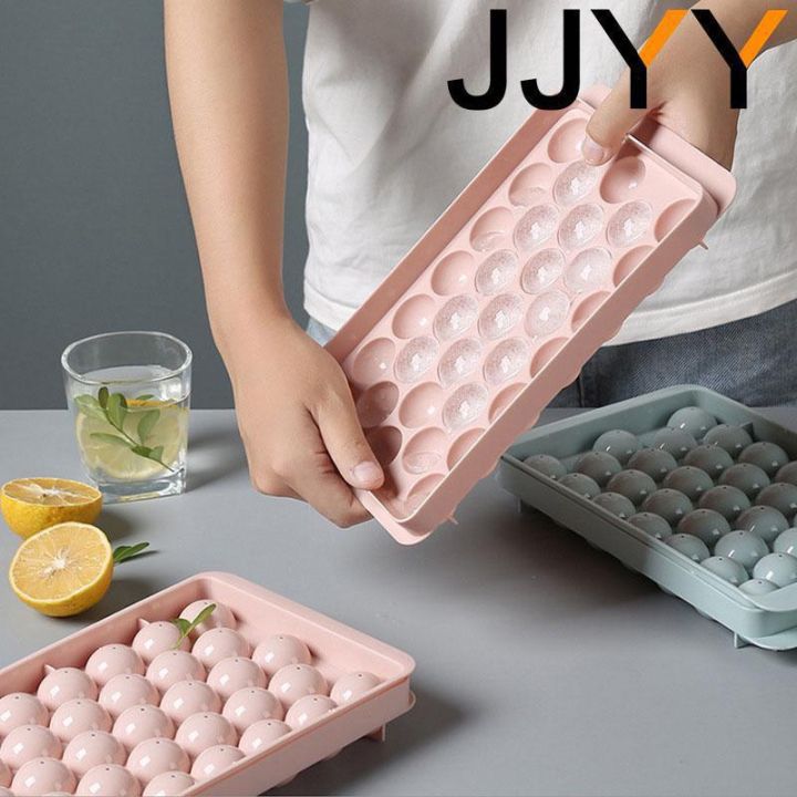 Jjyy ถาดน้ำแข็งก้อนทรงกลมแบบใช้ซ้ำได้ถาดทำวิสกี้ซิลิกอนน้ำแข็งก้อนหลอด ...