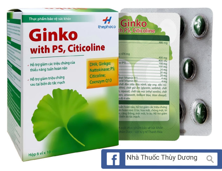 GINKO WiTH PS, CiTICOLINE (DHA; ginko; Nattokinnase; PS ; Citicoline ...