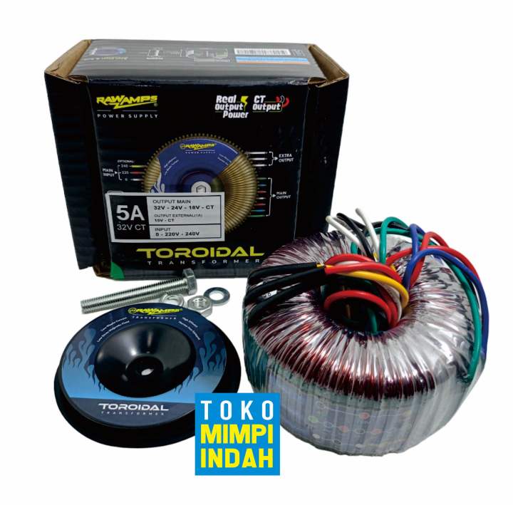 TRAFO TRAVO TOROID DONAT DONUT TRANSFORMER 5A 32V-CT RAWAMPS Amplifier ...