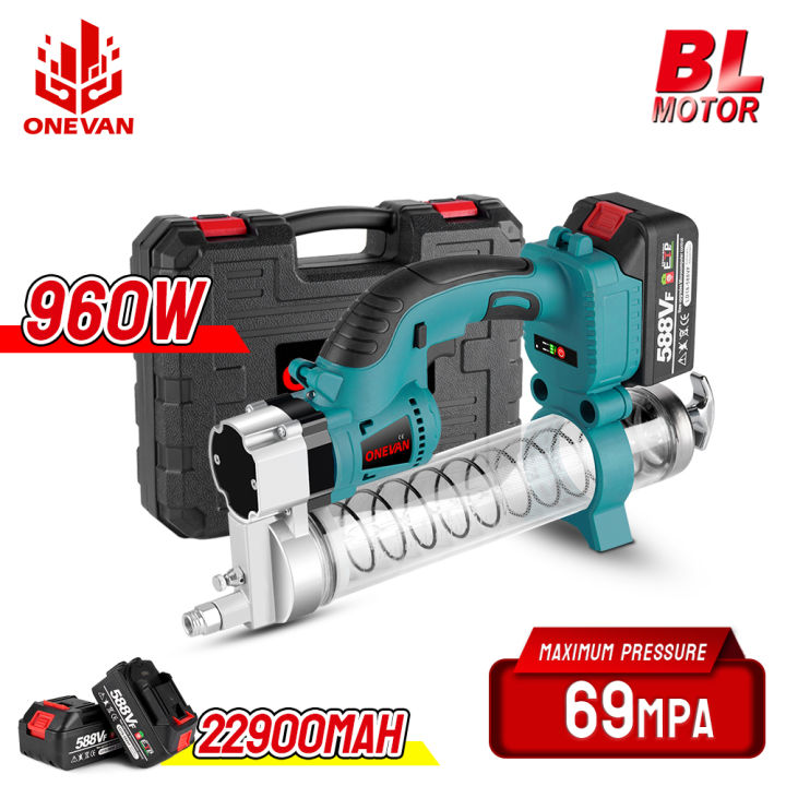 Cordless Grease Pump 10000PSL 689Bar High Pressure Brushless Car ...
