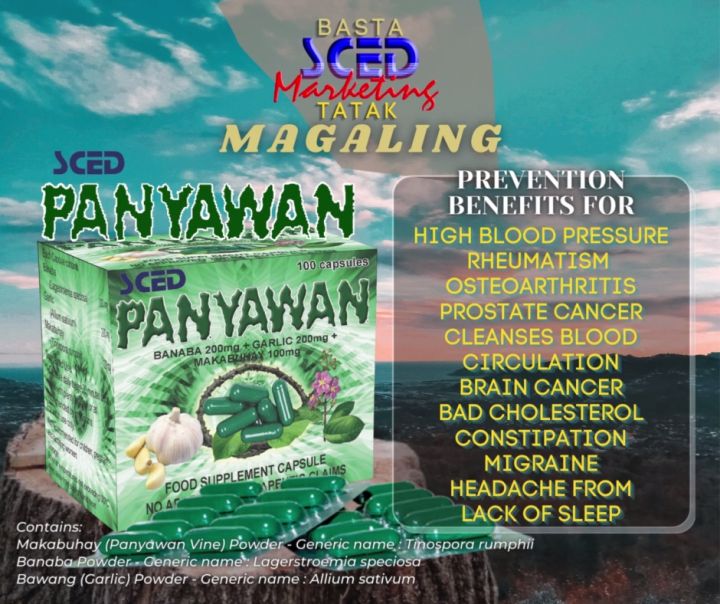 SCED Panyawan Garlic (BUY 1 BOX WITH FREE 1 PAD) | Lazada PH