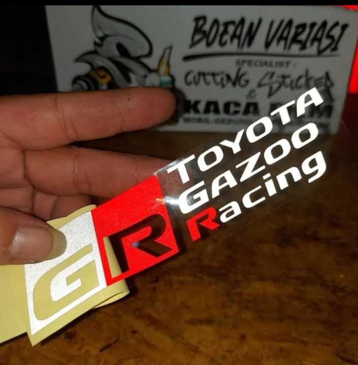 CUTTING STICKER TOYOTA GAZOO RACING STICKER TOYOTA | Lazada Indonesia