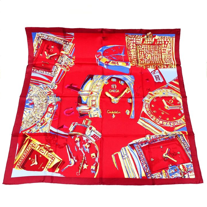 OMEGA Printed Silk Scarf | Lazada.co.th