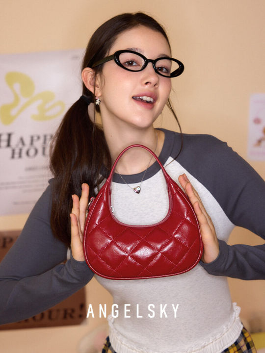 กระเป๋าสะพายข้างผู้หญิง AngelSky ทรงใหม่ปี 2024 สไตล์ลำลอง กระเป๋าสี่เหลี่ยมหลากสีสัน กระเป๋า ...