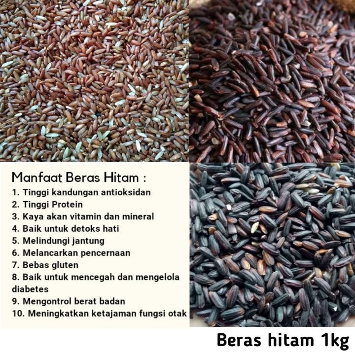 Beras hitam organik 1kg | Lazada Indonesia