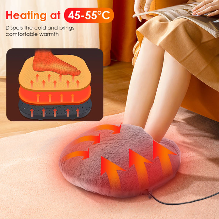 Electric Heater Foot Warmer USB Charging Warm Foot Cover Feet Heating ...
