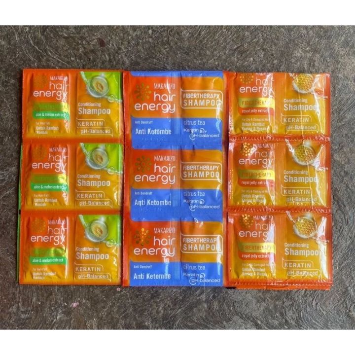 Shampo Makarizo Sachet 1 Renteng (9ml x 12 Sachet) | Lazada Indonesia