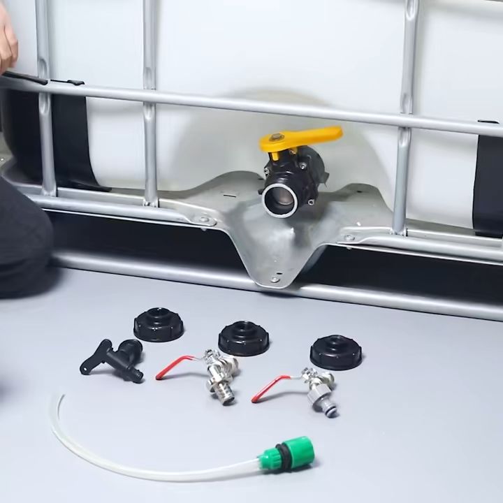 IBC durable tank fittings 1/2"3/4"1"S60X6 coarse threaded cap adaptor ...