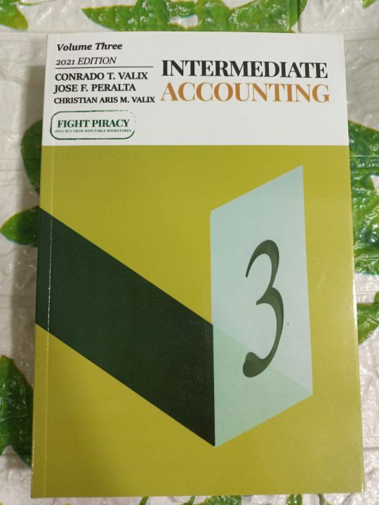Intermediate Accounting volume 3 2022 edition By: Conrado T. Valix ...