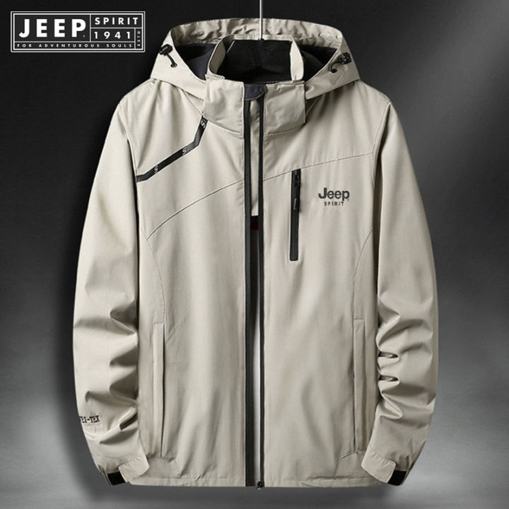 JEEP SPIRIT 1941 ESTD jacket Men's travel outdoor waterproof ...