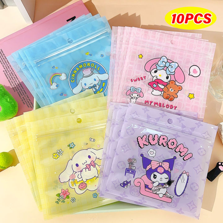 YESPERY 10Pcs Sanrio Melody Kuromi Cartoon Candy Bag Kawaii Snack ...