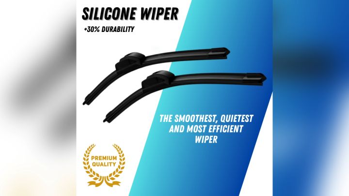 PREMIUM 】PROTON SAGA SILICONE SOFT BONELESS WIPER BLADE 2016-2022 Pengelap Cermin Depan Kereta ...