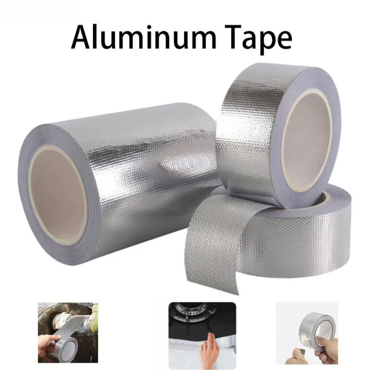 20 Meter Fiberglass Aluminum Foil Tape, HVAC Heat-Resistant Tape ...