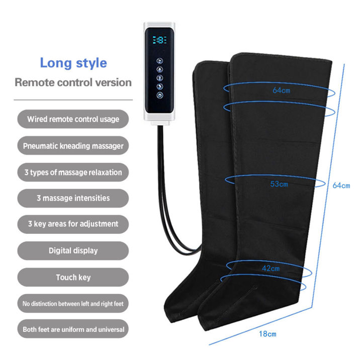 JAIYORL Air Wave Leg Massager Air Compression Recovery System Leg ...