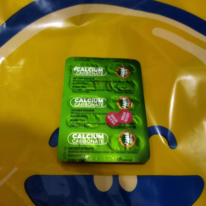 calcium carbonate strip 10 tablet | Lazada Indonesia