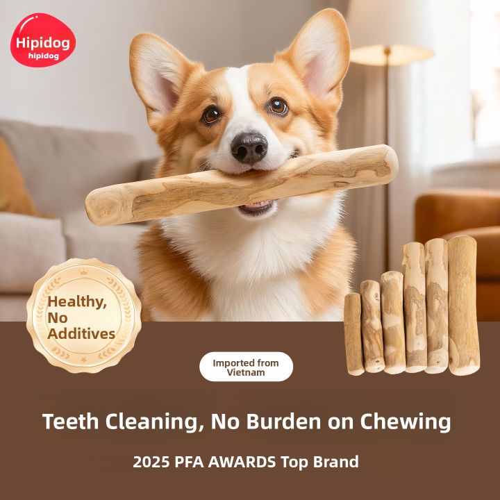hipidog | Natural Wood Dog Treats Coffee Flavor Chew Bones Teeth ...