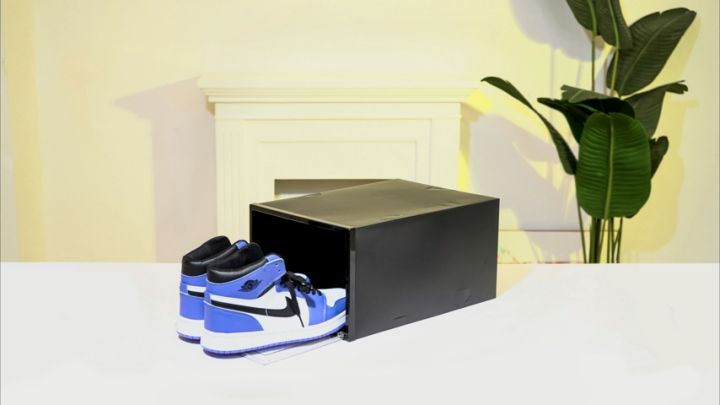 Basketball Large Size Shoe Box Storage Hard Plastic Foldable Drawer ...