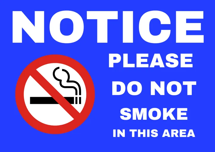 Please Do Not Smoke Signage A4 Size Laminated | Lazada PH